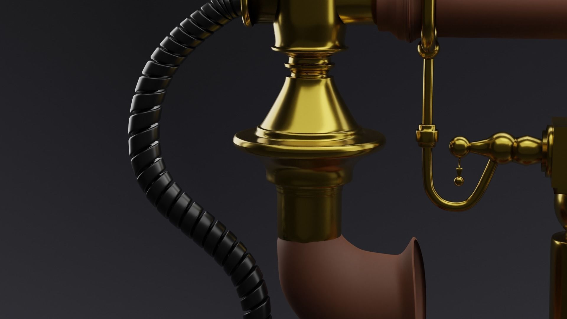 rotary dial vintage telephone 3D model | CGTrader