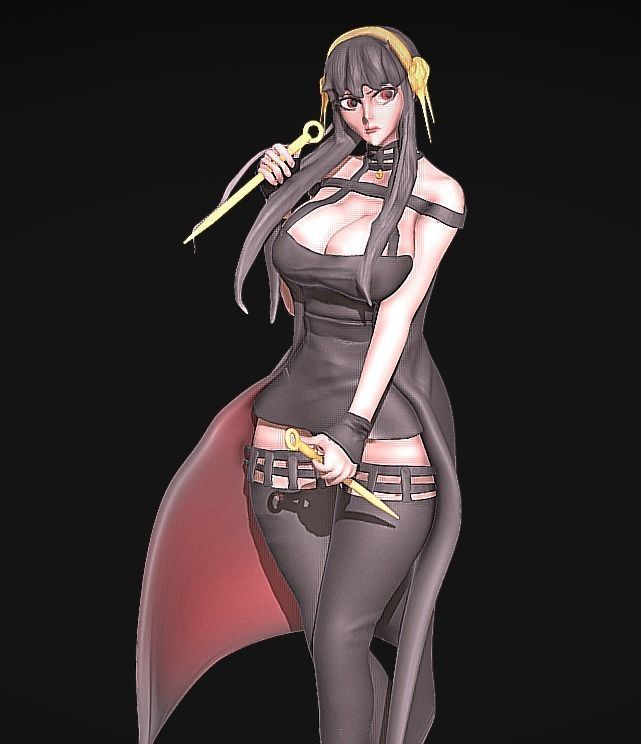 Yor Forger 3D Print STL 3D model 3D printable | CGTrader