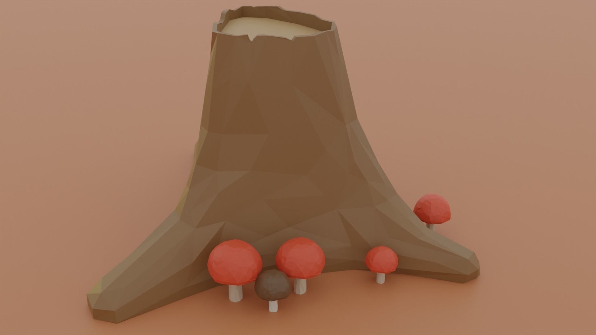 Stylized Trunks Pack low-poly 3D model free VR / AR / low-poly 3D model ...