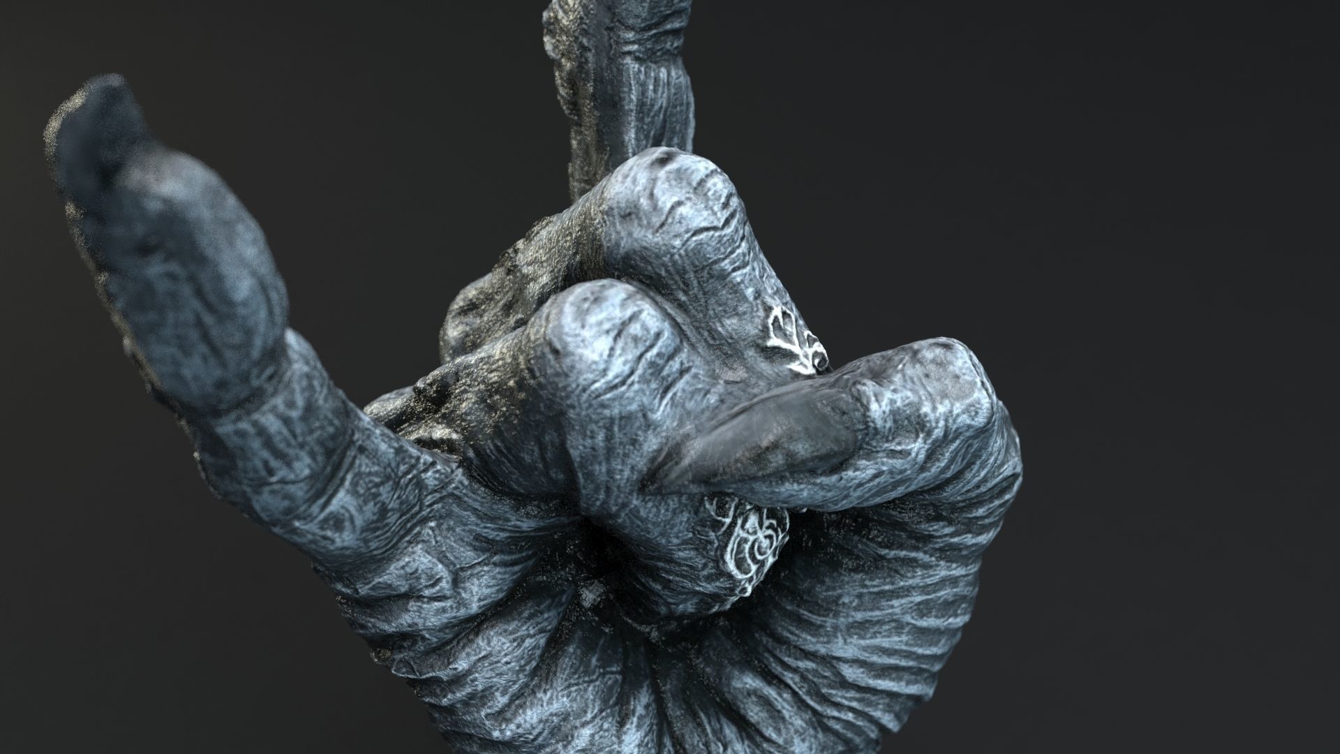 Devil Hand 3D model | CGTrader