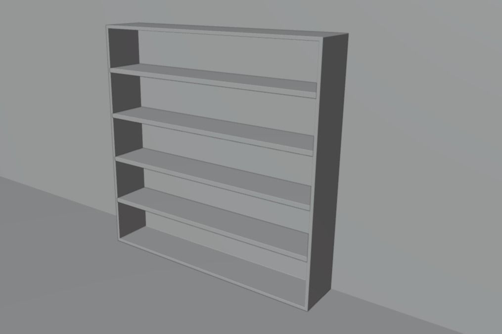 3D model Book Rack 3D model VR / AR / low-poly | CGTrader