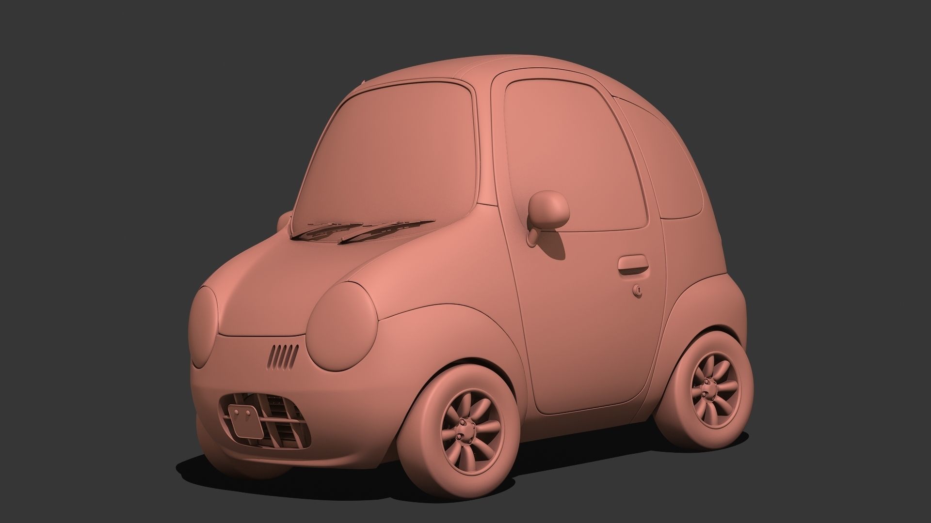 Cartoon Car 3D model | CGTrader