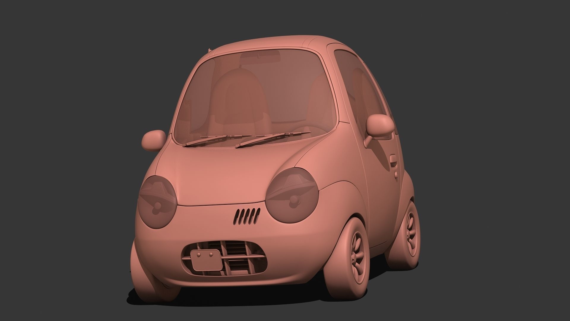 Cartoon Car 3D model | CGTrader