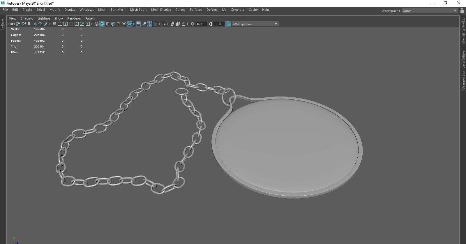 The golden monocle 3D model | CGTrader