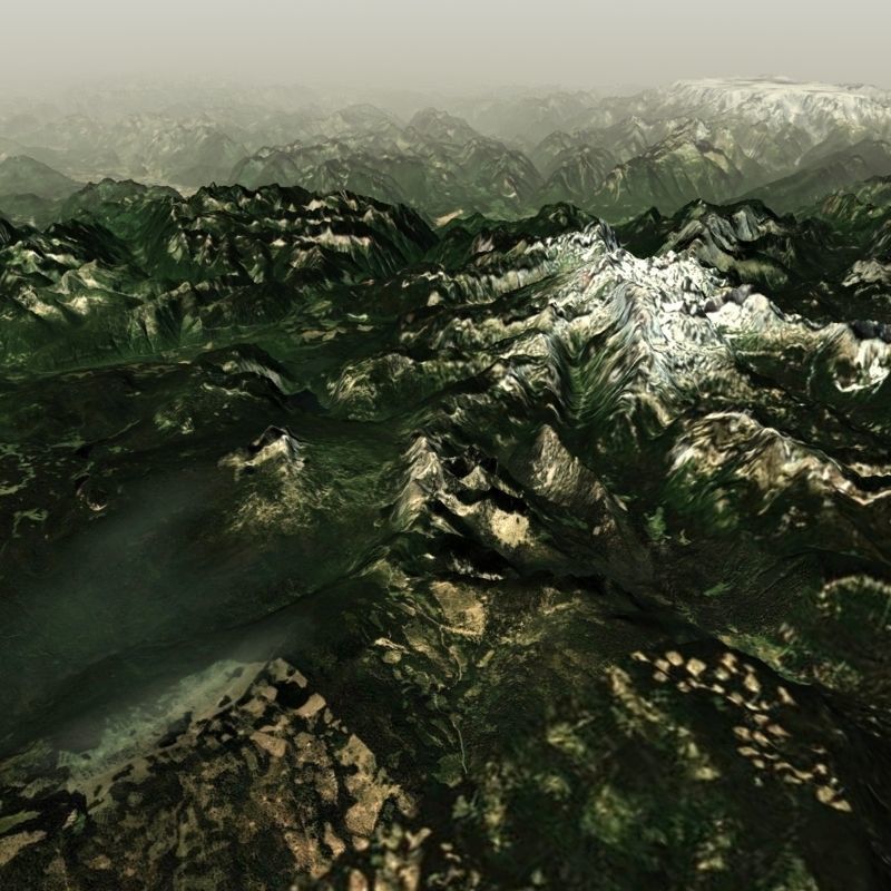 River Valley Terrain 3D model | CGTrader