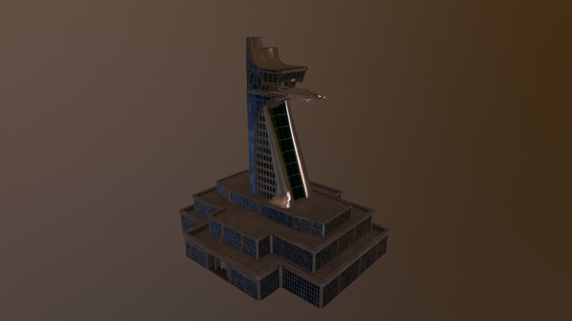 3D model Avengers Tower VR / AR / low-poly | CGTrader