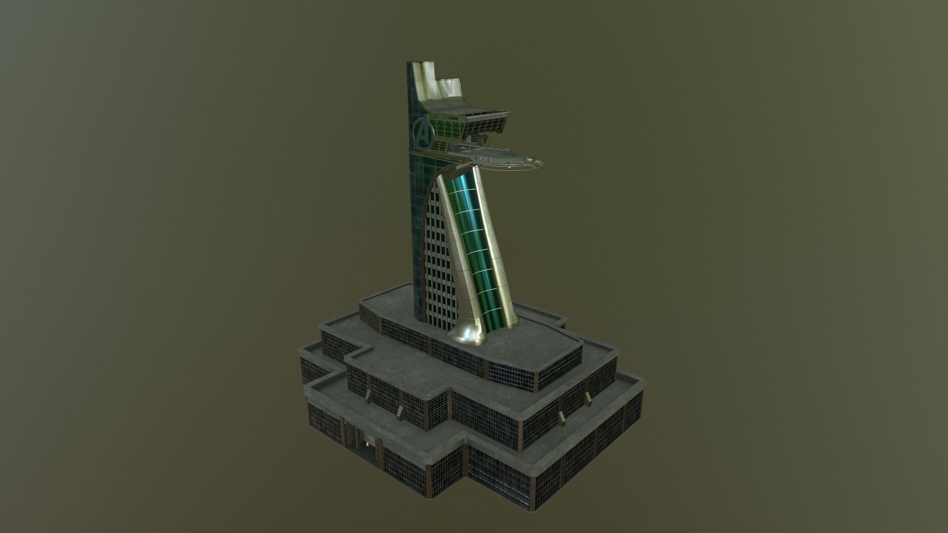 3D model Avengers Tower VR / AR / low-poly | CGTrader