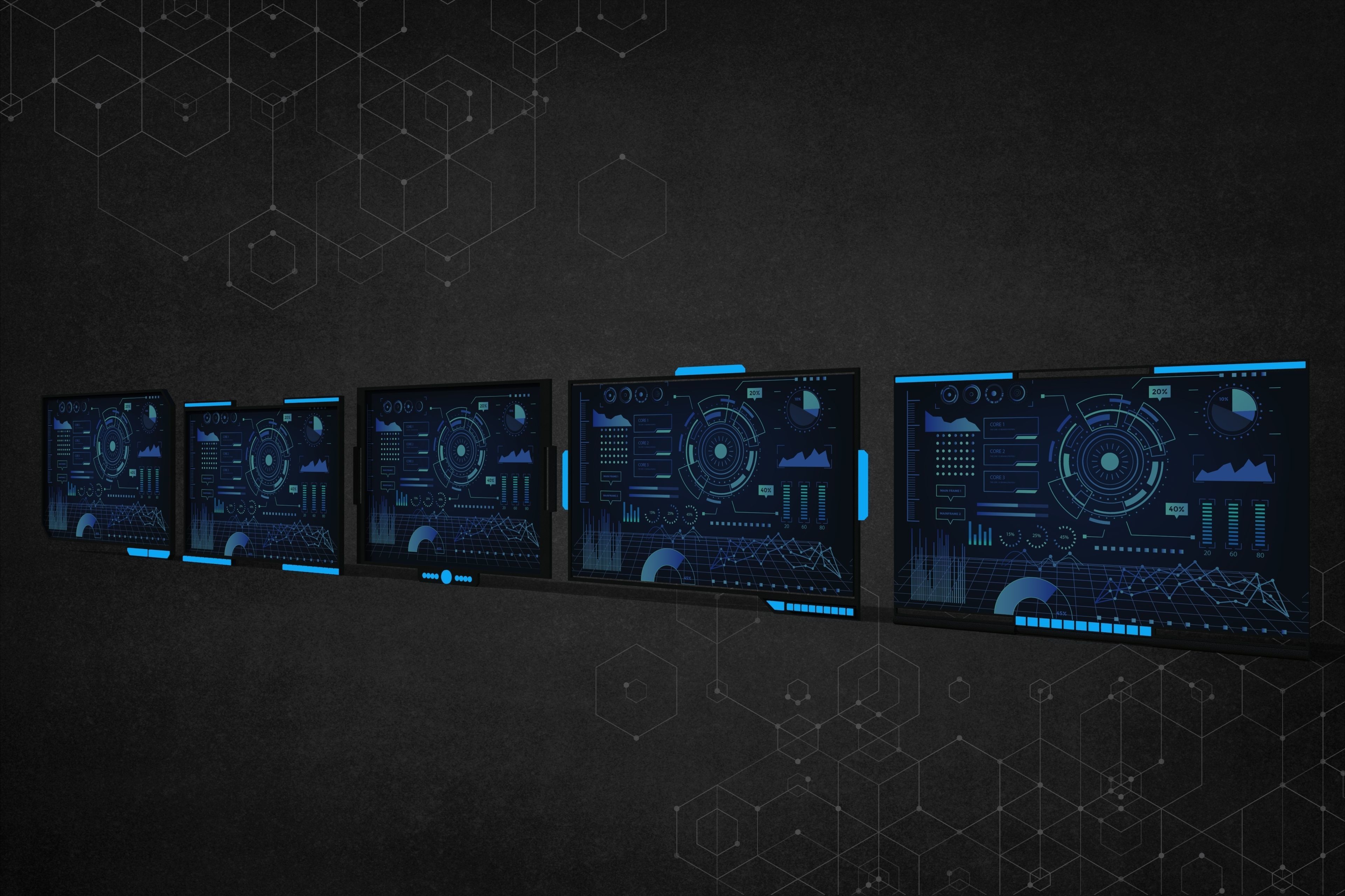 Sci-Fi Monitor Collection 3D model | CGTrader