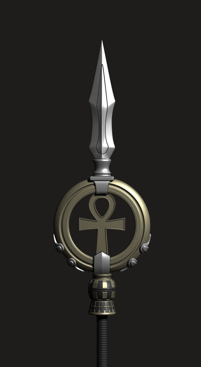 Horus staff 3D model 3D printable | CGTrader