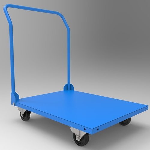 Platform trolley 3D model | CGTrader