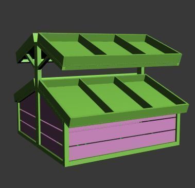 3D model Stall models VR / AR / low-poly | CGTrader