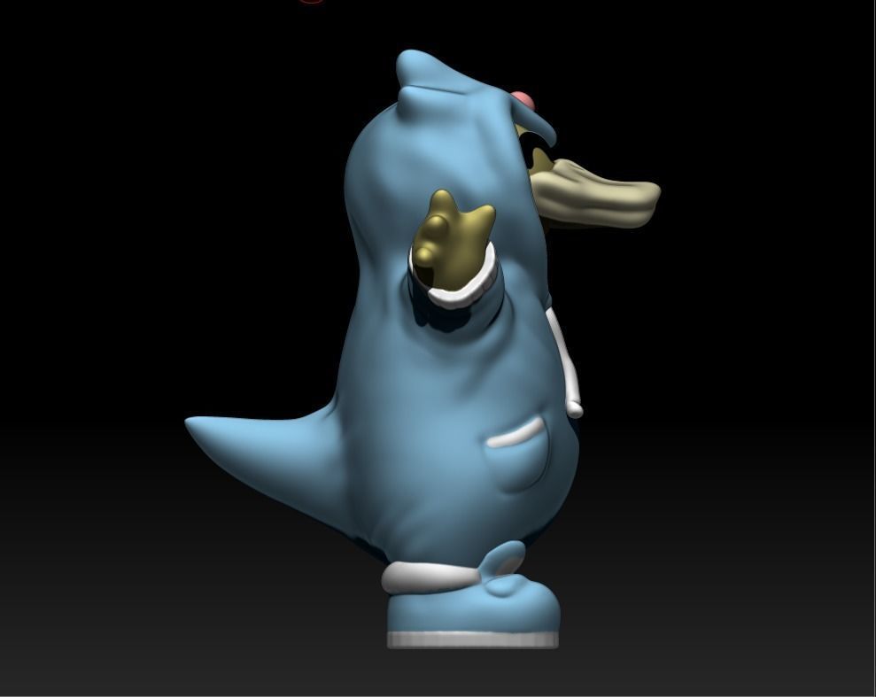Psyduck duck in hoodie 3D model 3D printable | CGTrader