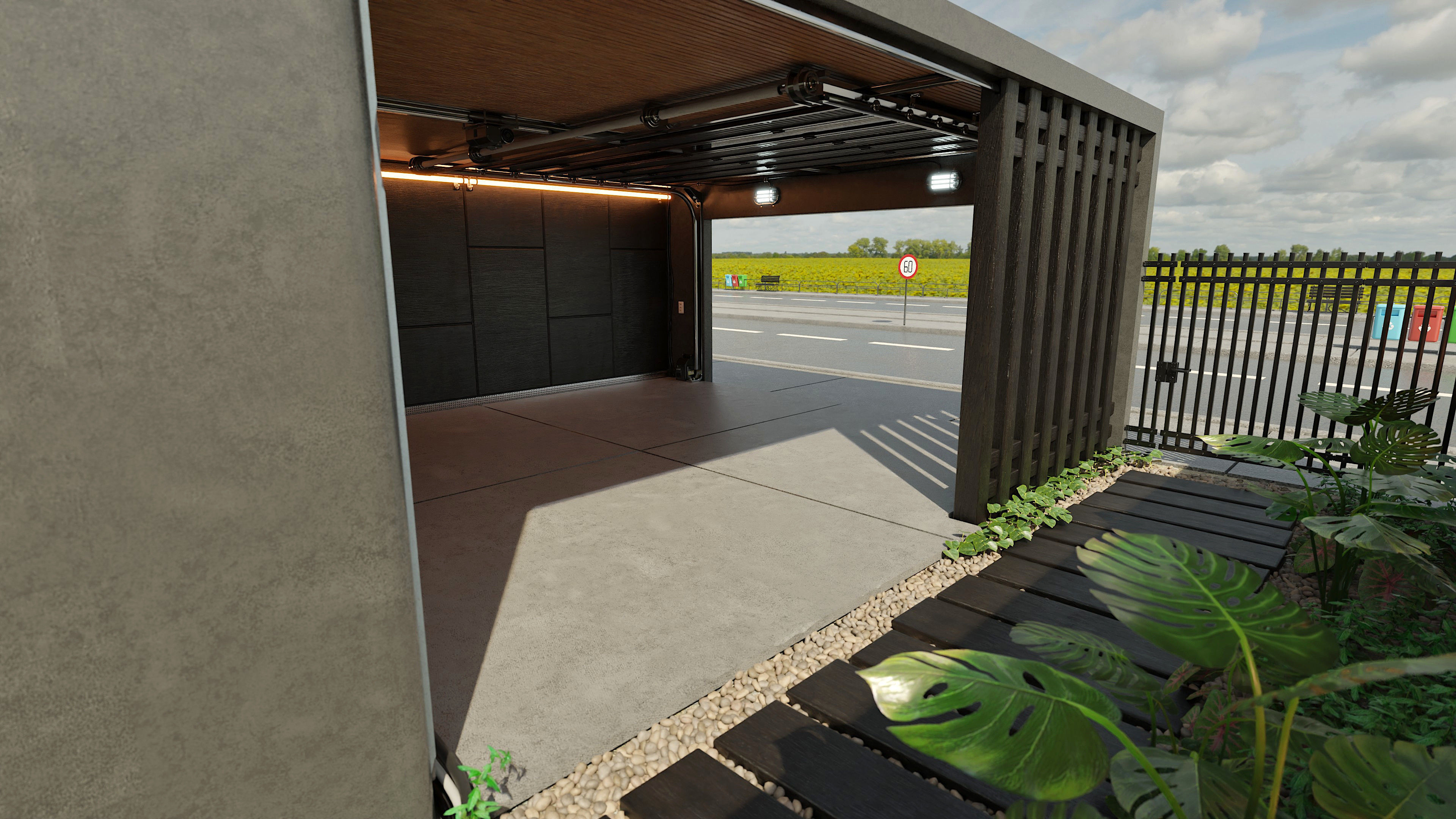 Modern Garage 3D model | CGTrader