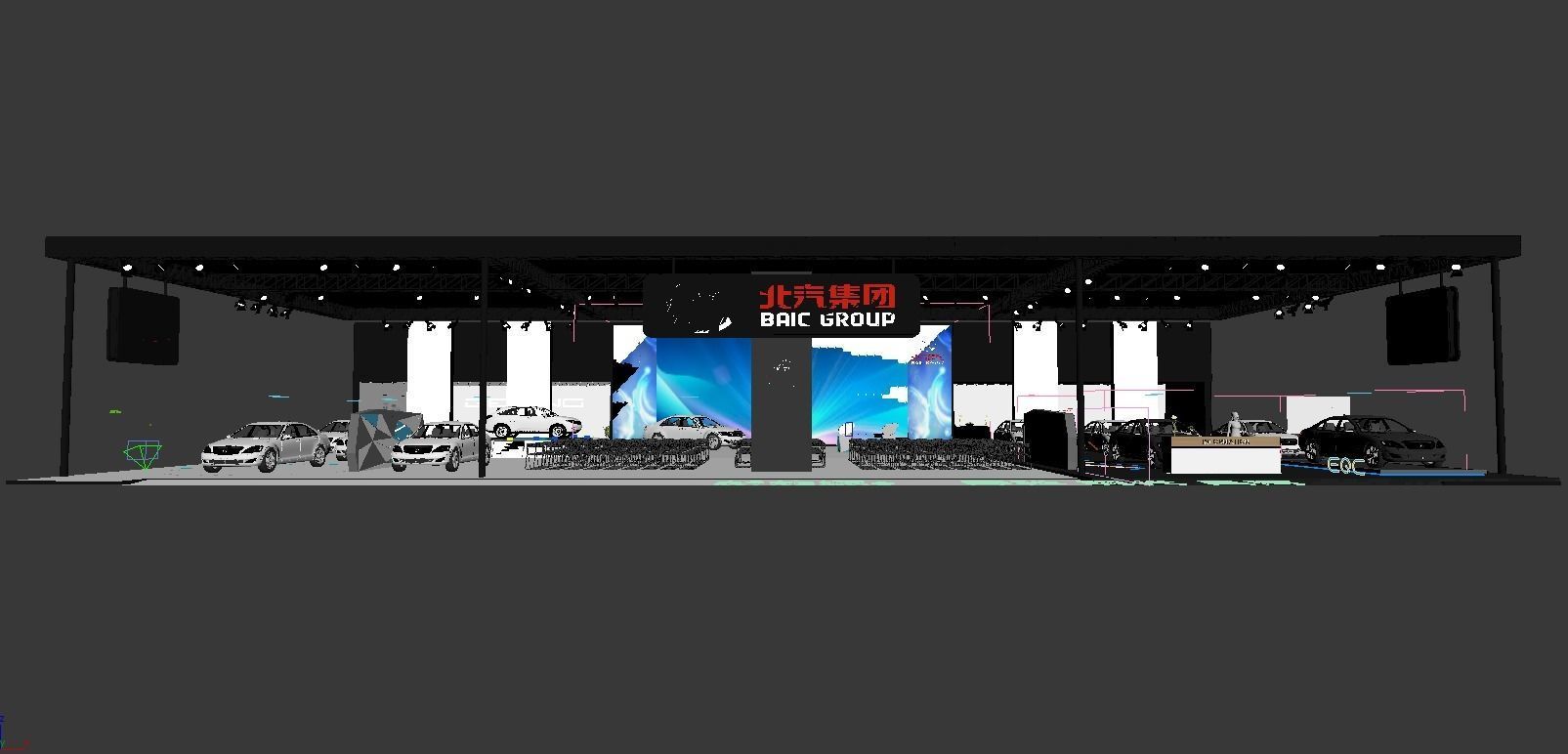baic group booth exhibition car 3D model | CGTrader