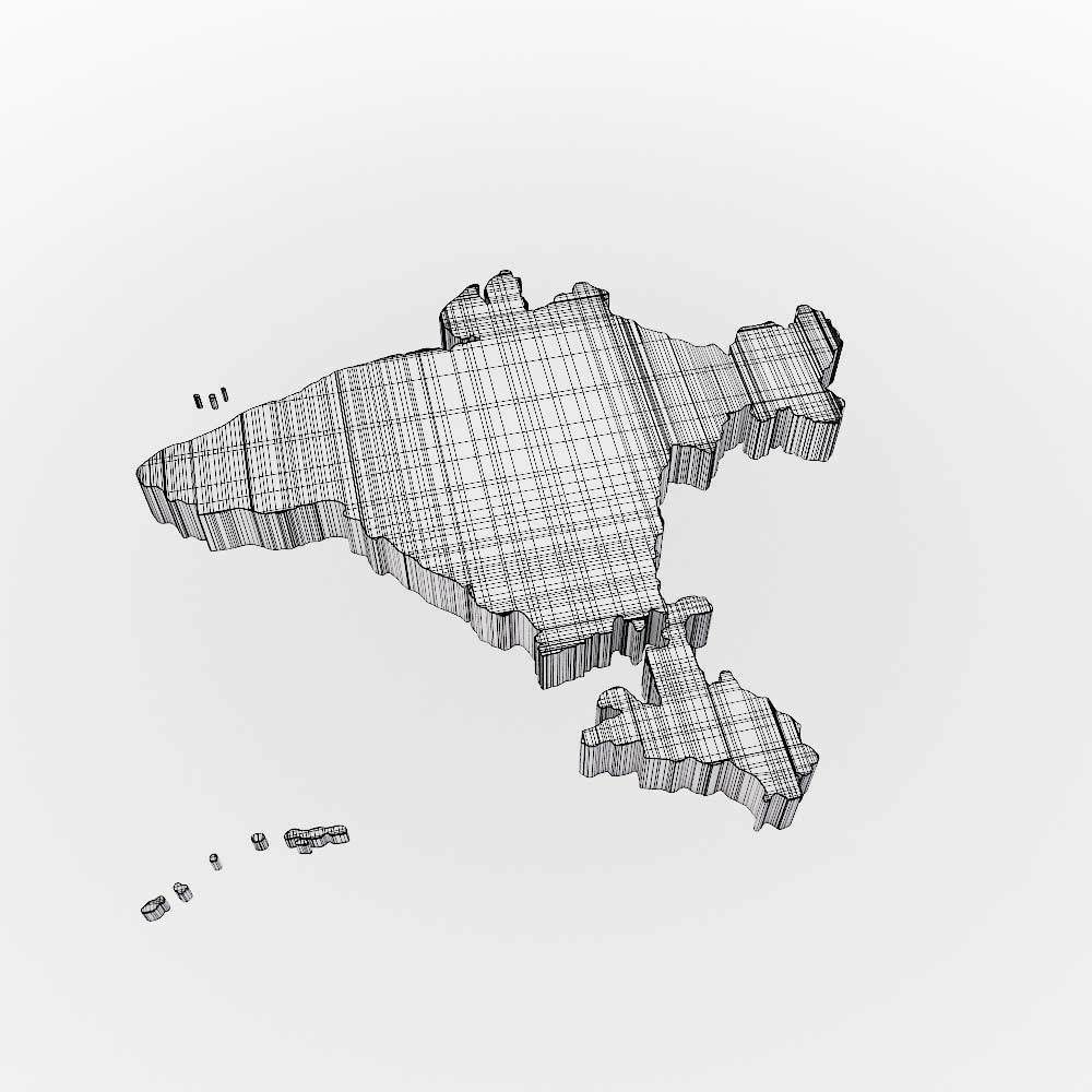 India country map 3d model 3D model | CGTrader