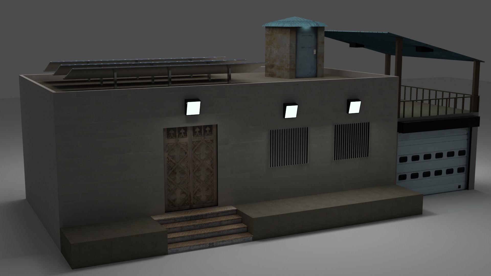 set of building free 3D model animated | CGTrader