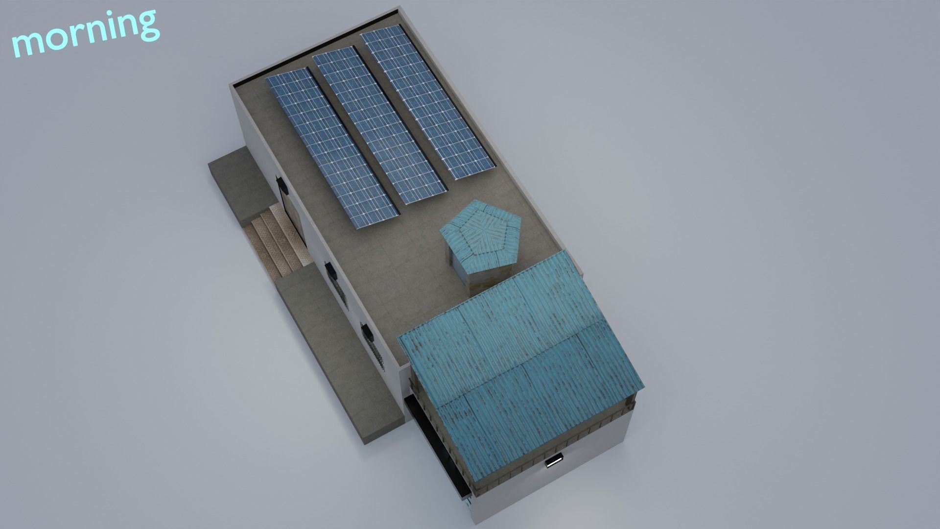 set of building free 3D model animated | CGTrader