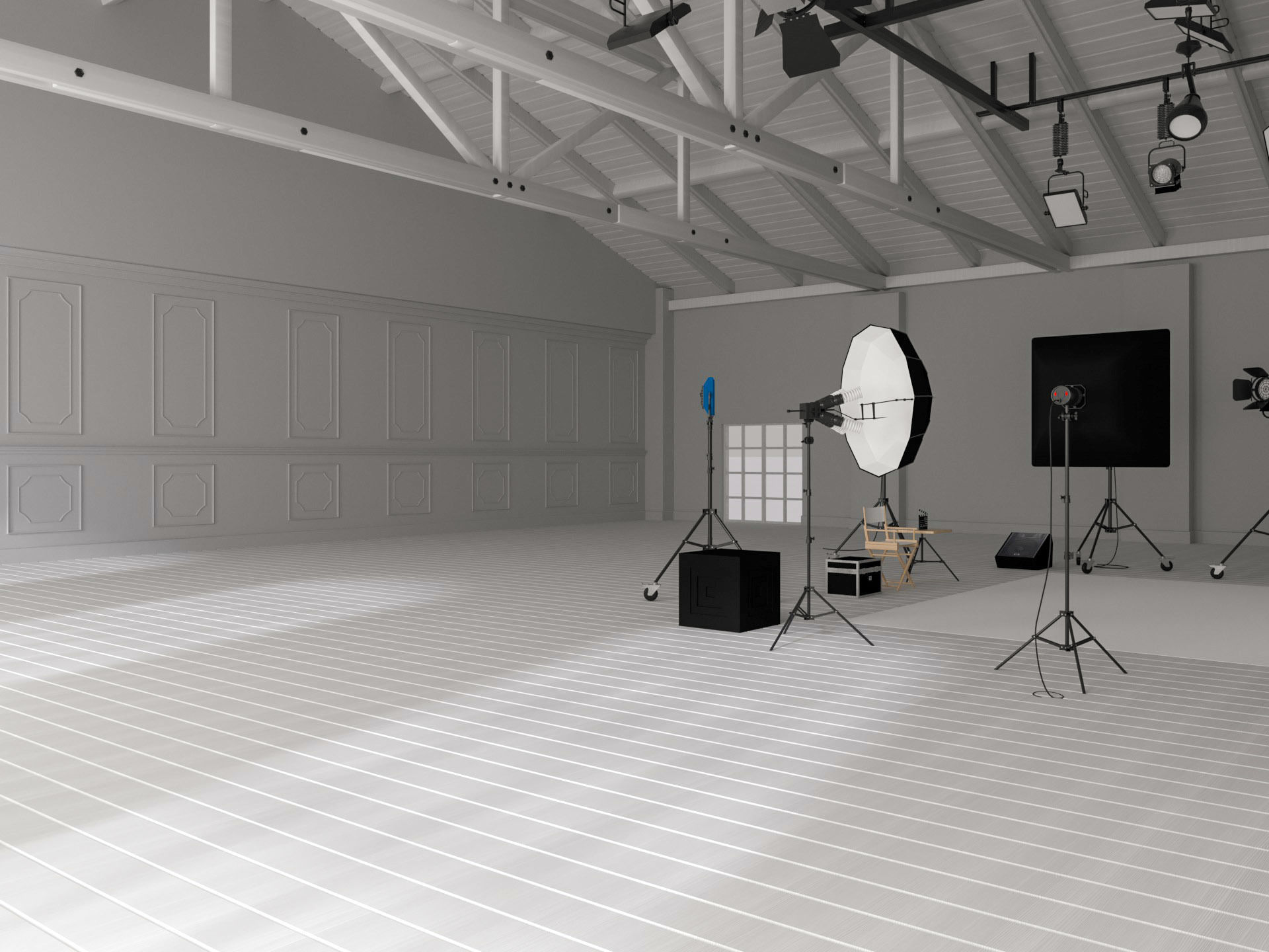 Photography Studio Scene 3 3D model | CGTrader