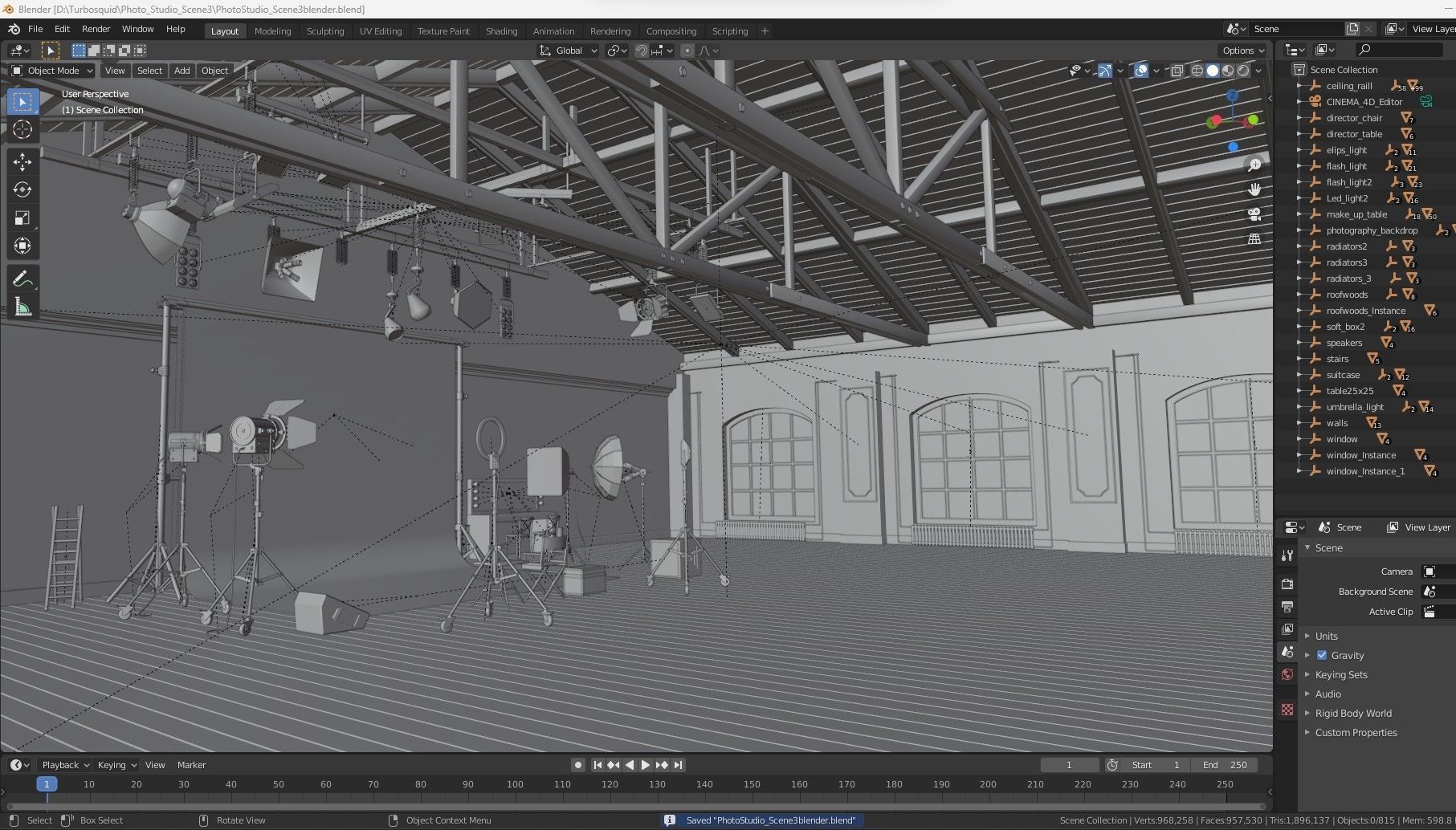 Photography Studio Scene 3 3D model | CGTrader