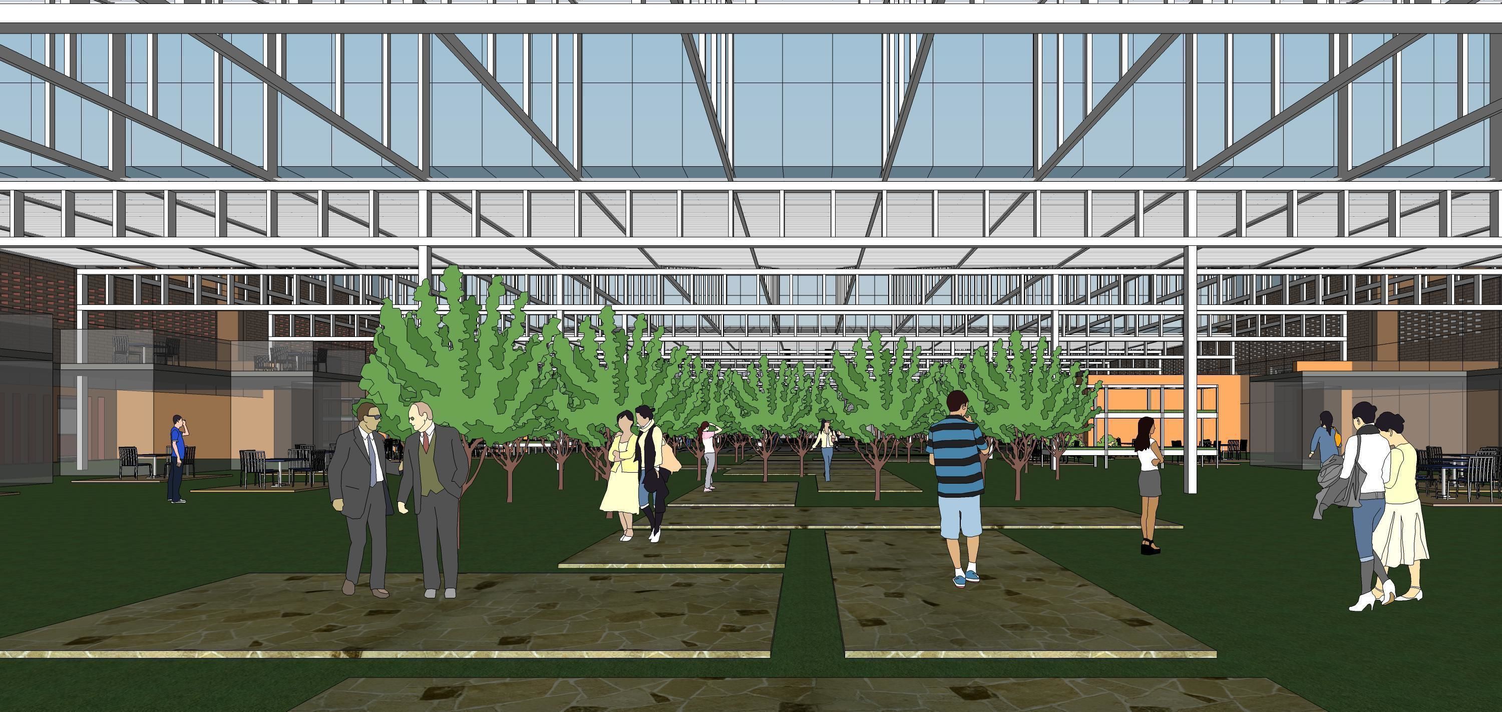 Sketchup Traditional complex and greenhouse K5 3D model | CGTrader