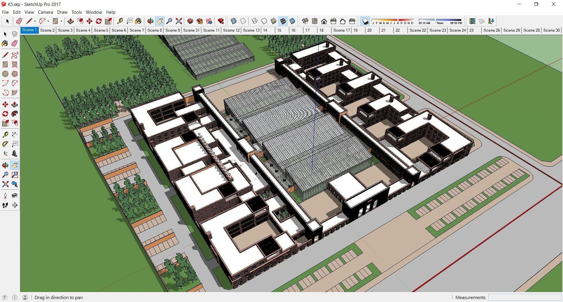 Sketchup Traditional complex and greenhouse K5 3D model | CGTrader