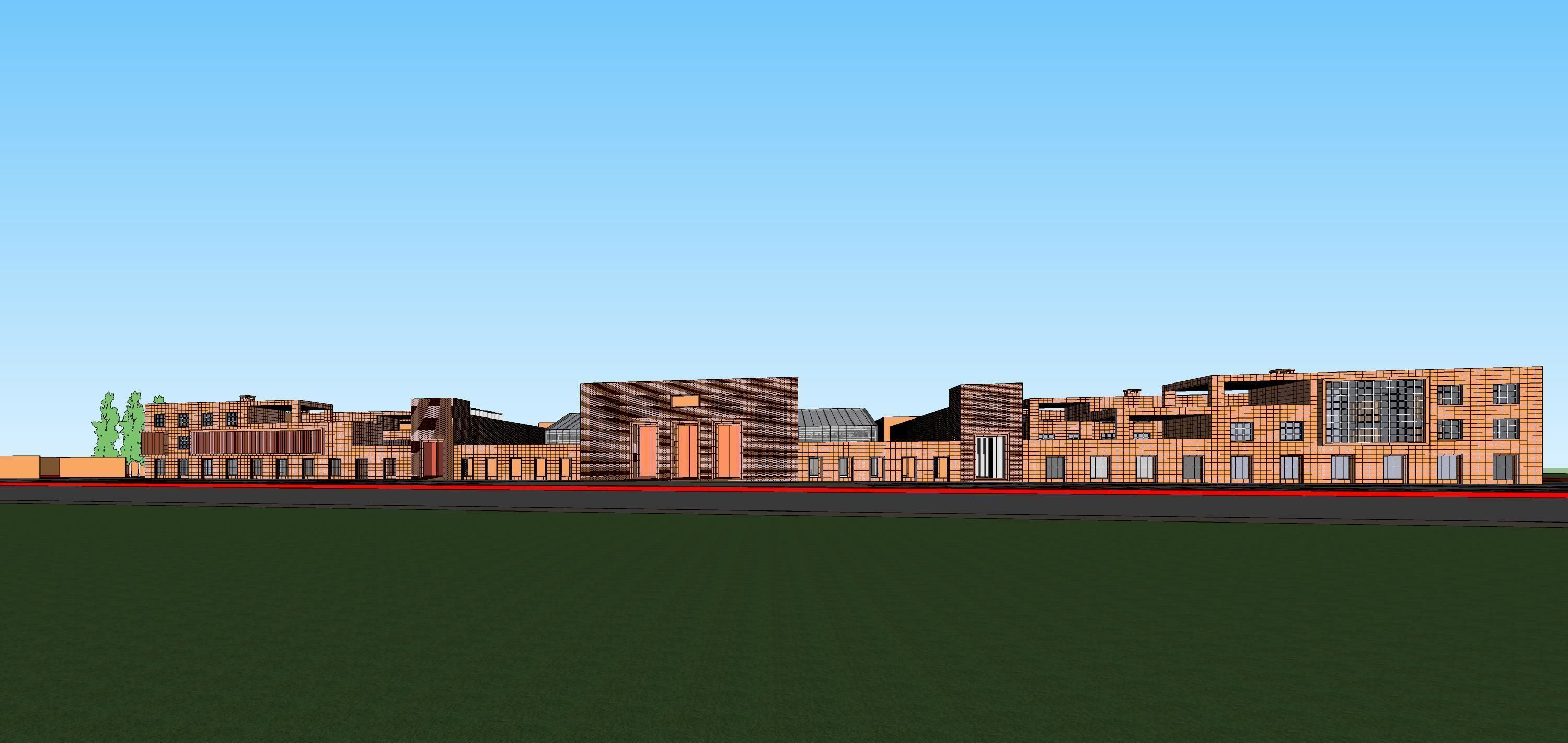 Sketchup Traditional complex and greenhouse K5 3D model | CGTrader