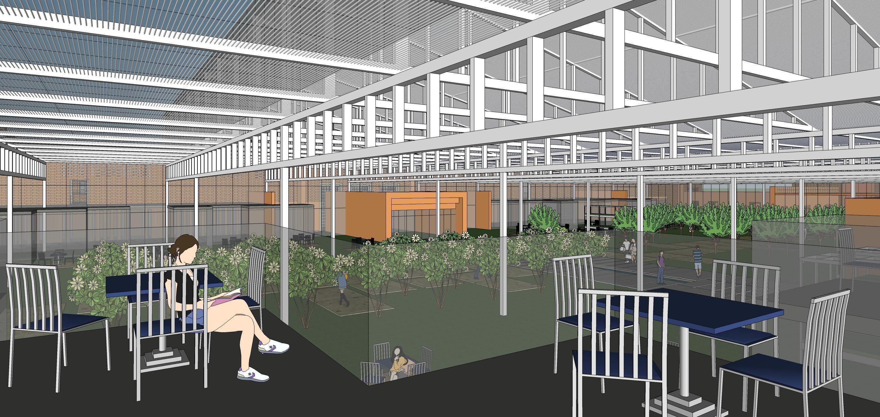 Sketchup Traditional complex and greenhouse K5 3D model | CGTrader