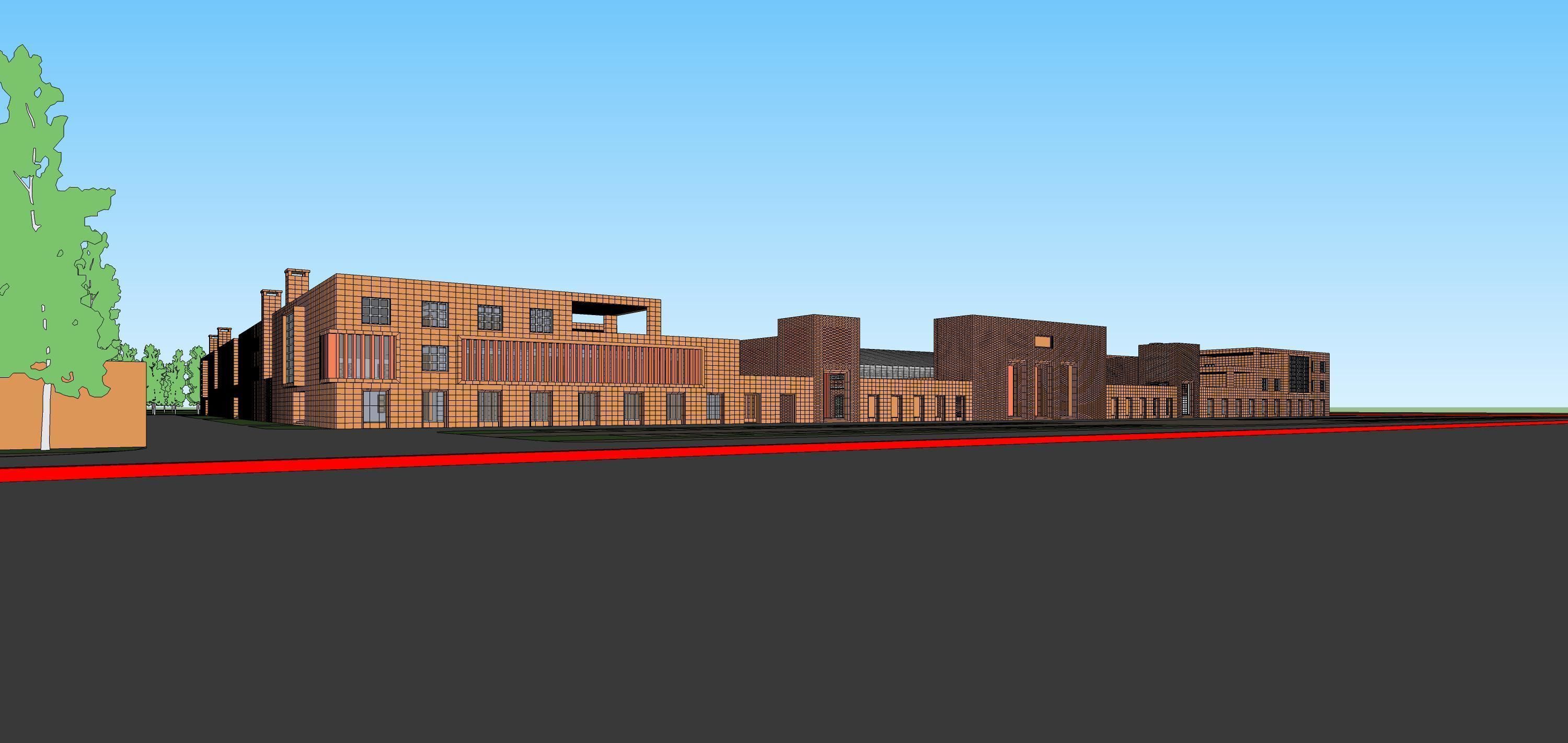 Sketchup Traditional complex and greenhouse K5 3D model | CGTrader