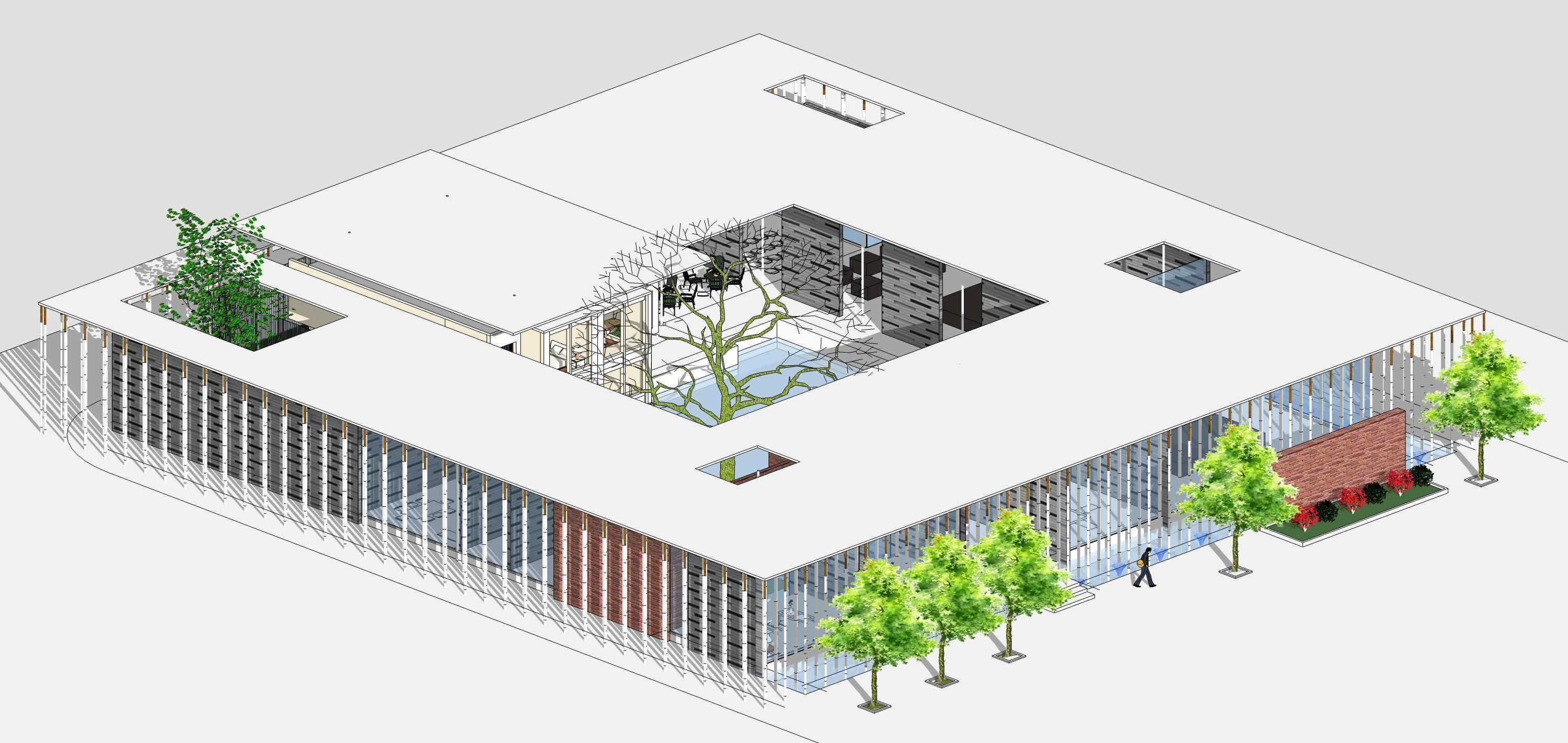 Sketchup Building N4 3D model | CGTrader