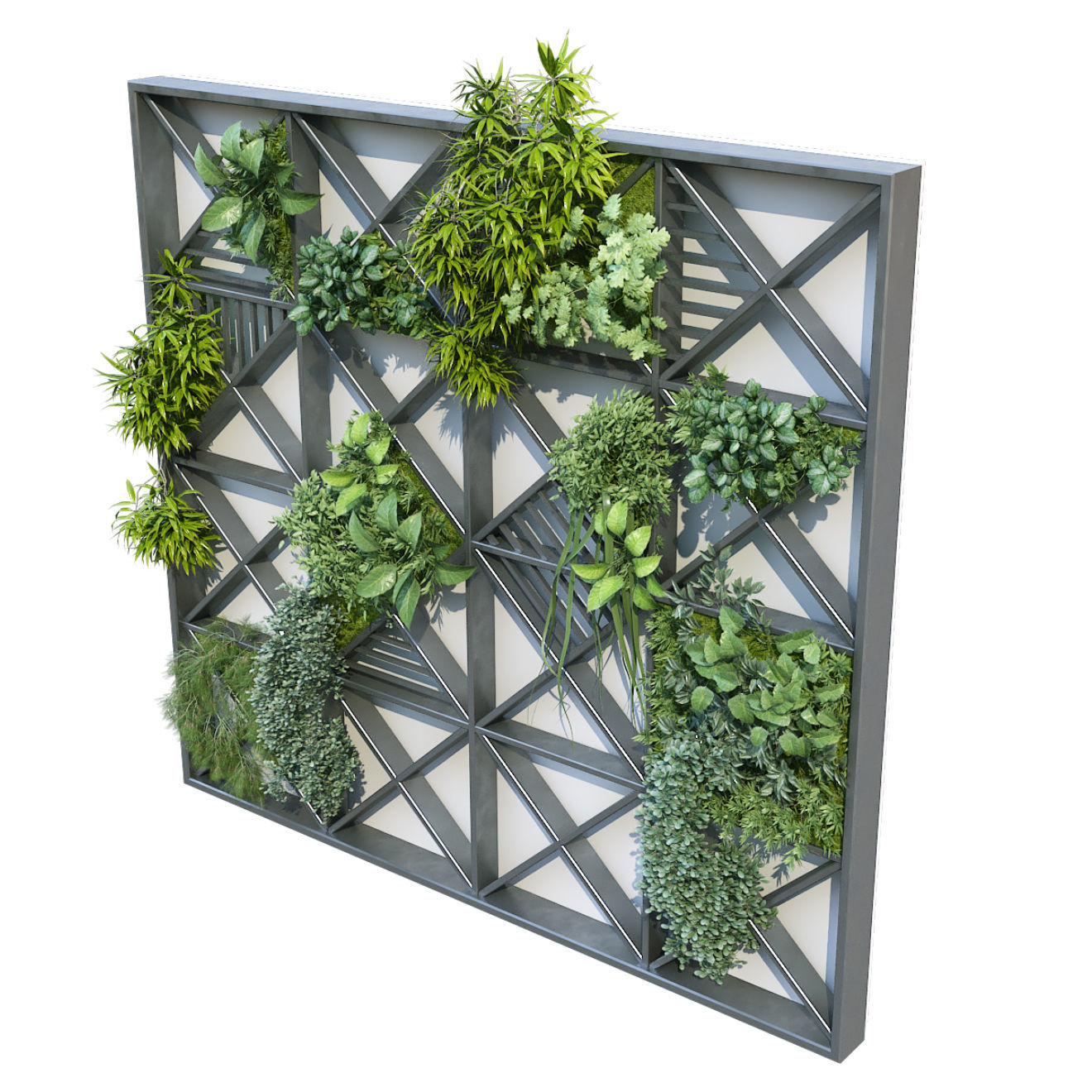 vertical plant set 200 3D model | CGTrader