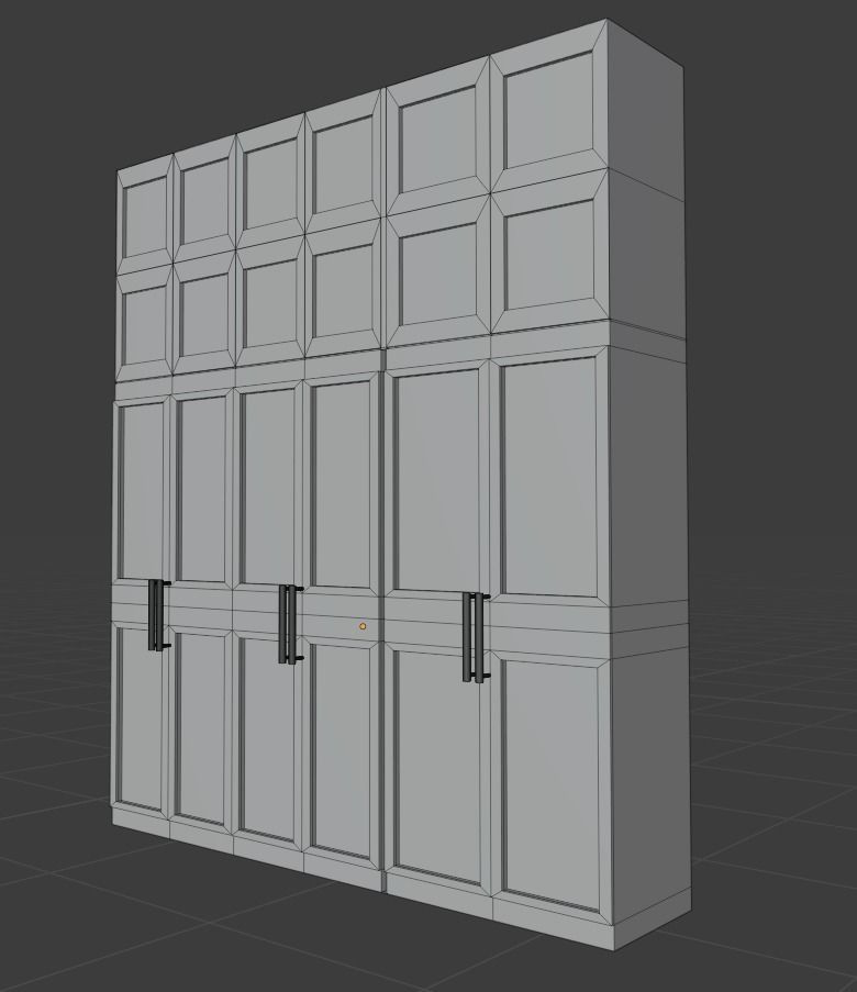 Classic Modern Closet free 3D model | CGTrader