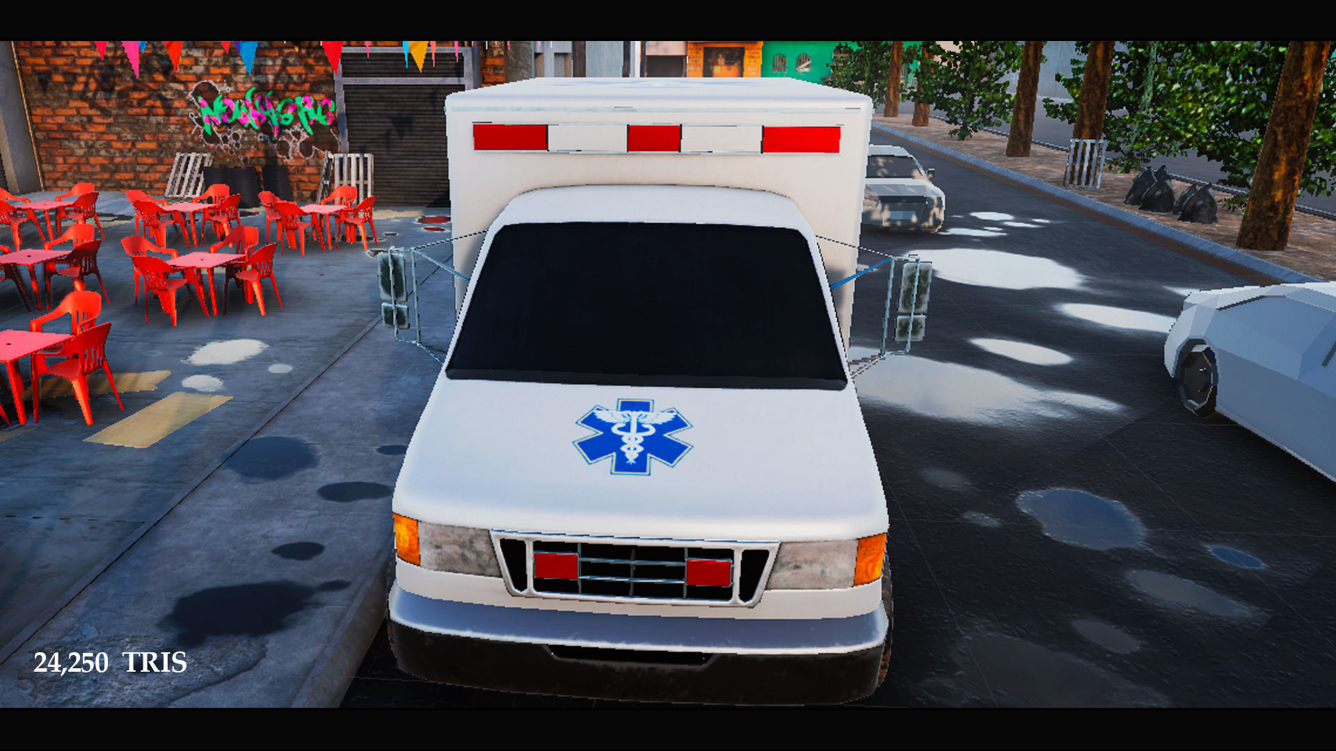 3D model Ambulance Box Truck Rigged INTERIOR EXTERIOR VR / AR / low ...