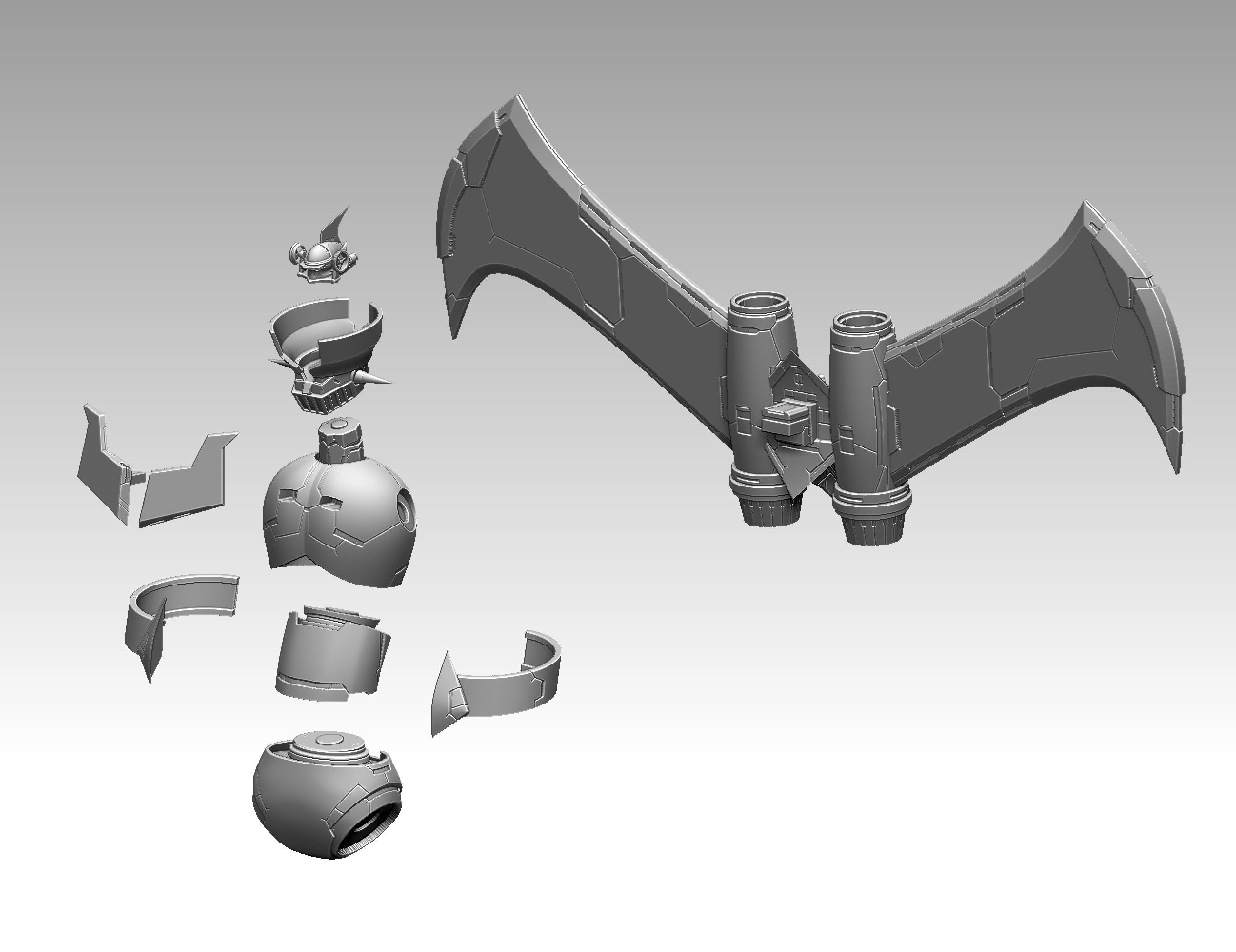 Mazinger Z 3D model 3D printable | CGTrader