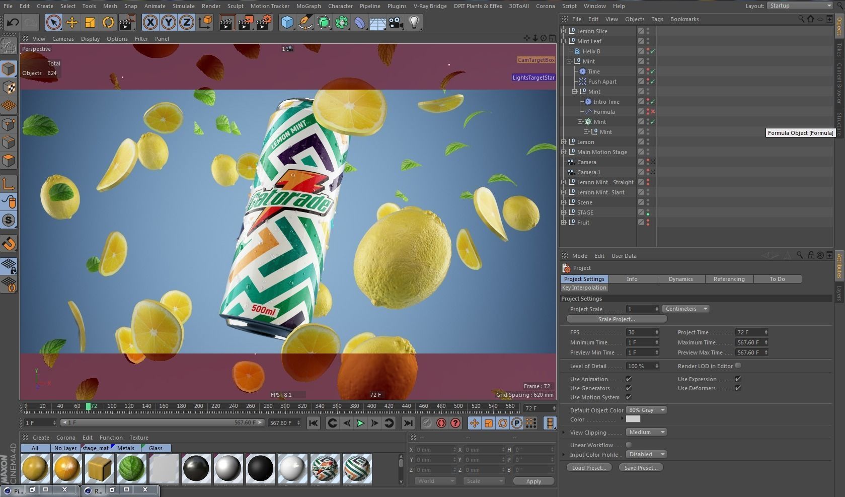 Canned Concept - Gatorade TVC Advert 3D model animated rigged | CGTrader