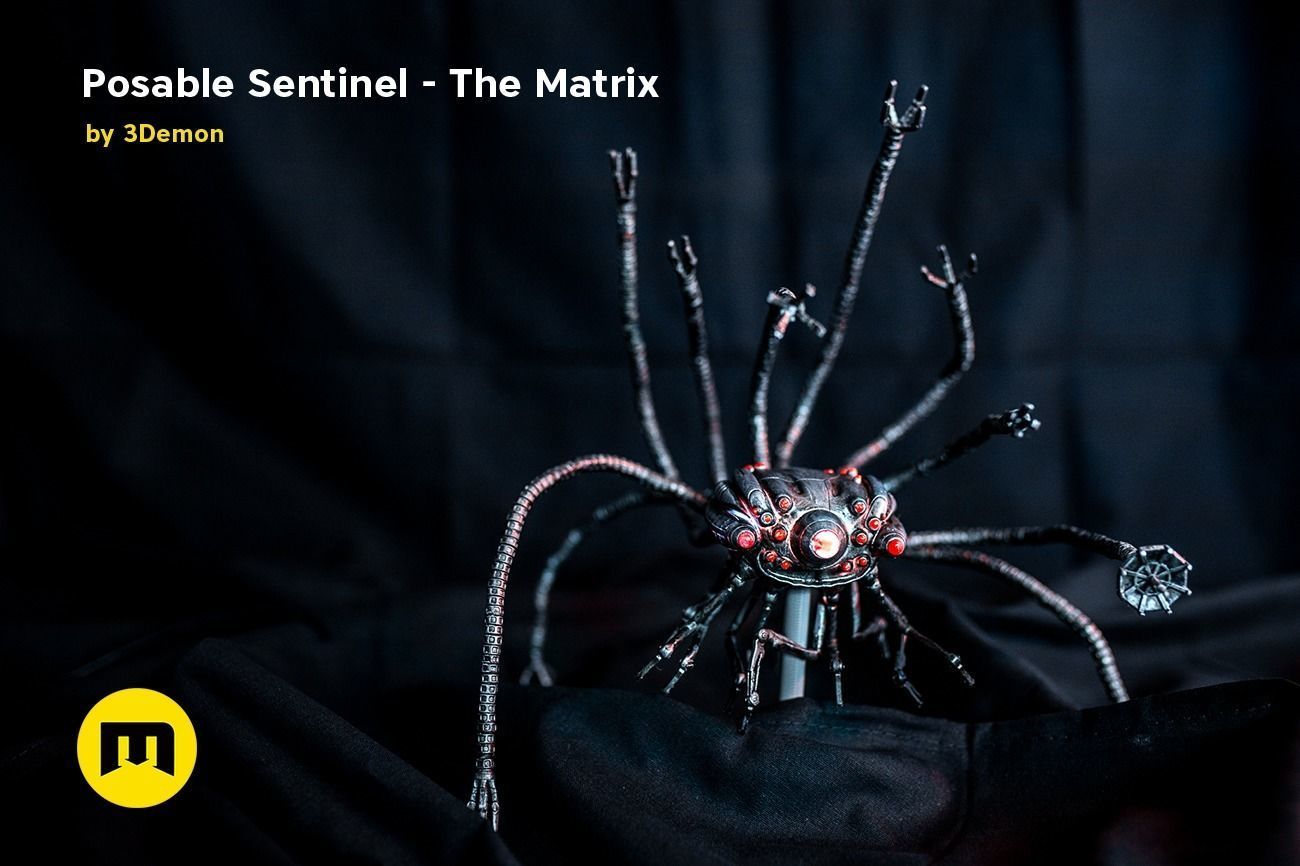 Posable Sentinel - The Matrix 3D model 3D printable | CGTrader