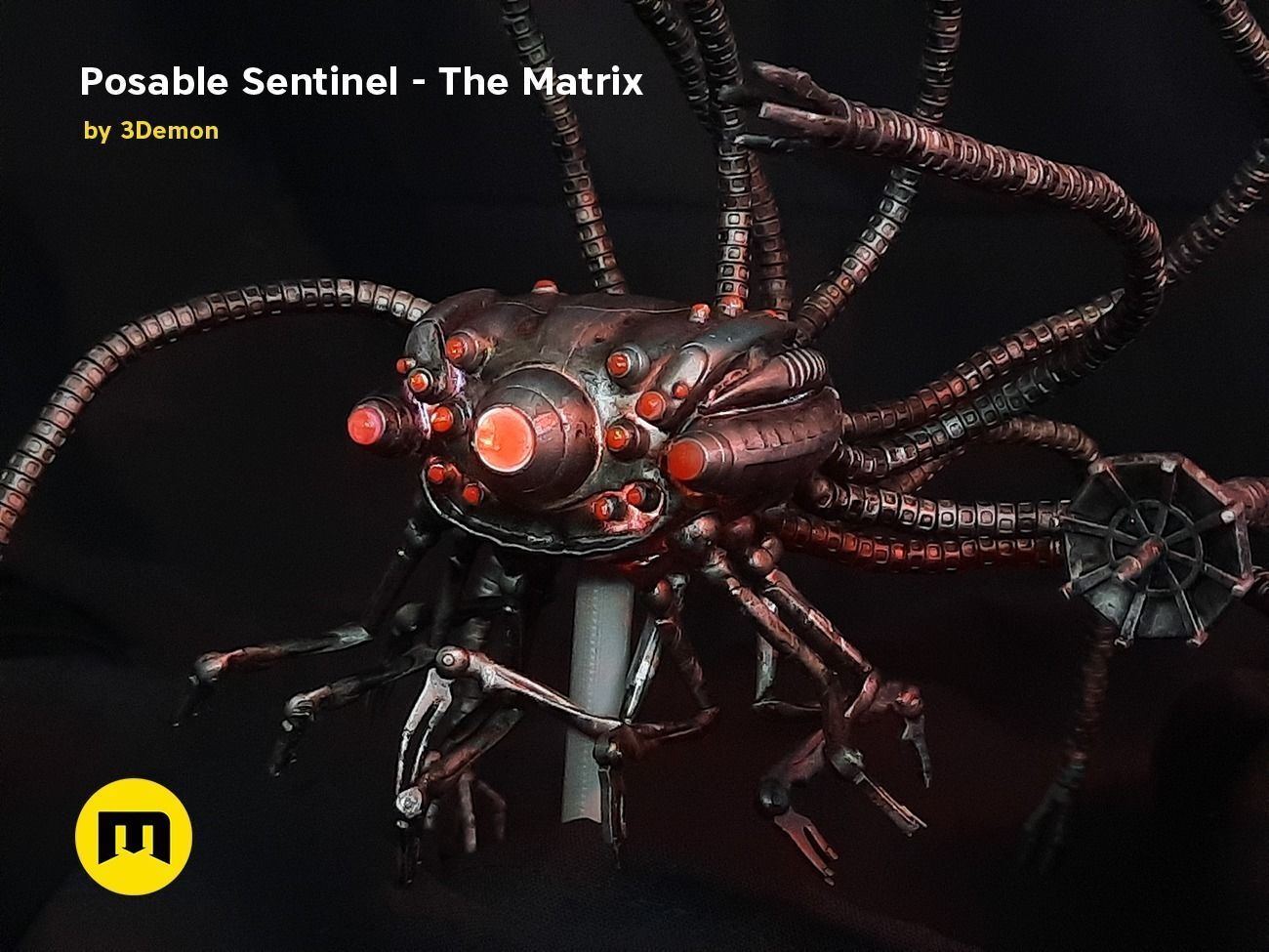 Posable Sentinel - The Matrix 3D model 3D printable | CGTrader