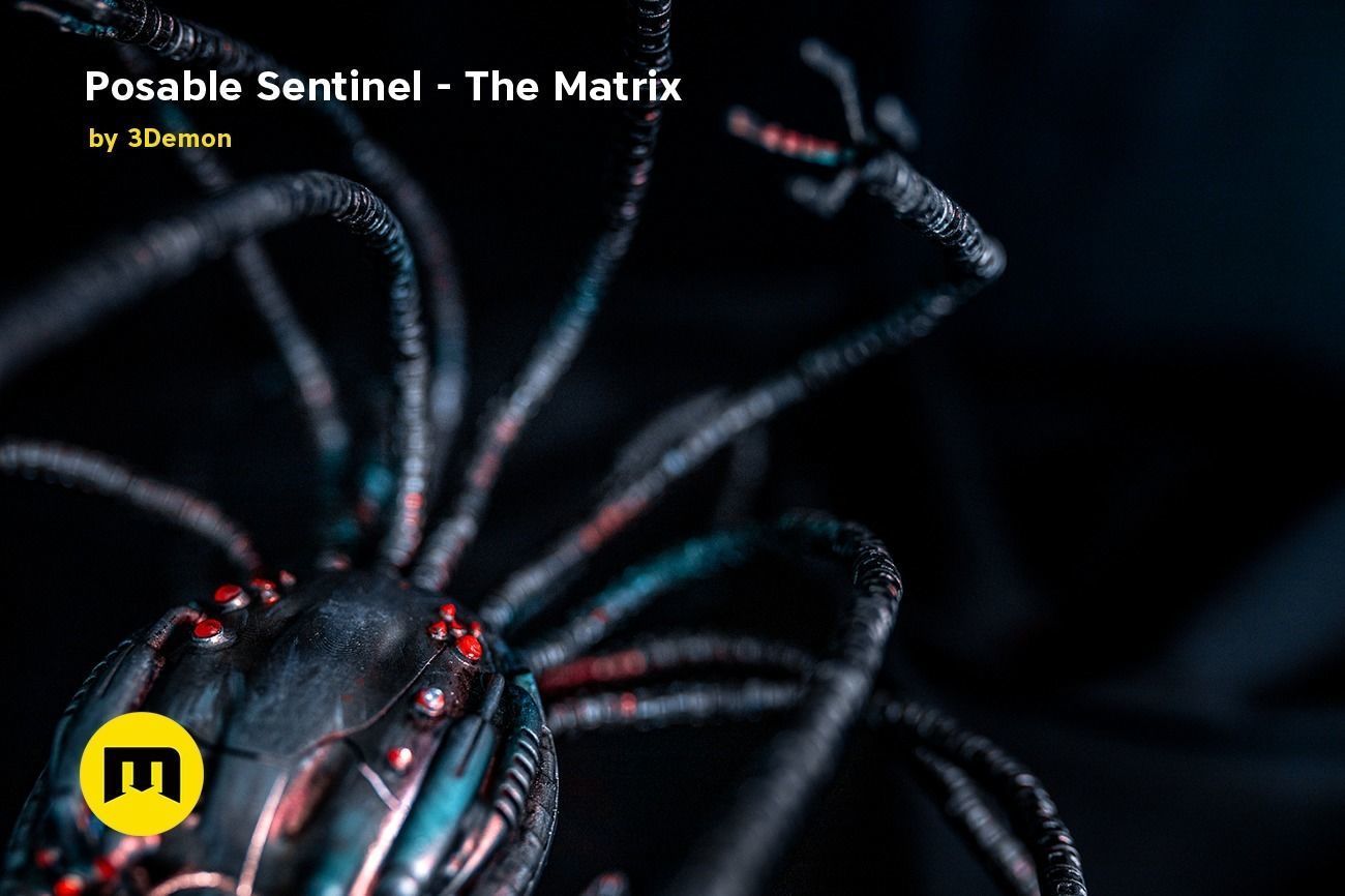 Posable Sentinel - The Matrix 3D model 3D printable | CGTrader
