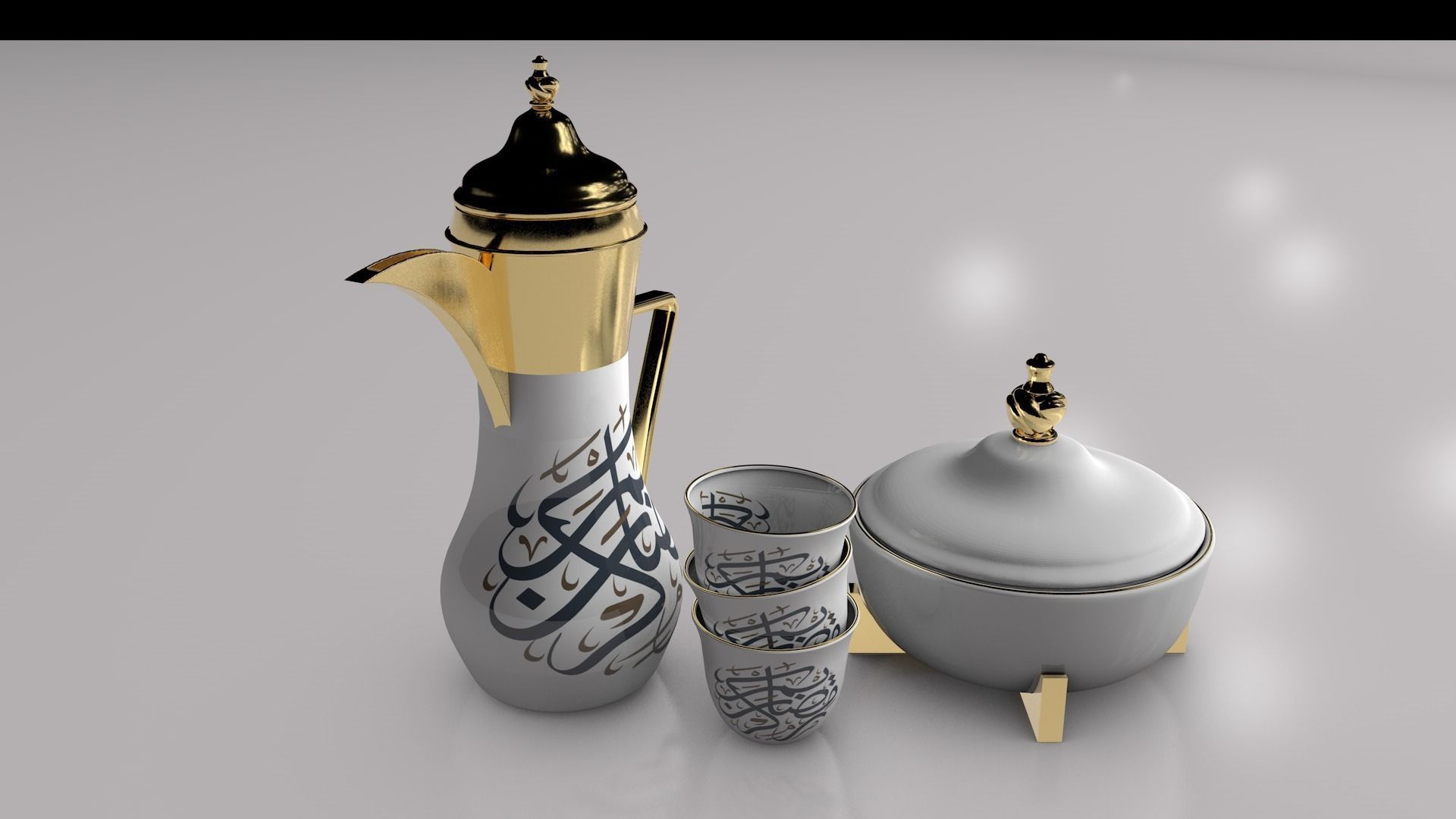 Arabic Gift Box 3D model | CGTrader