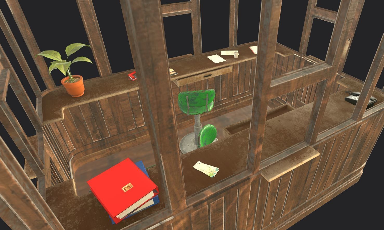 Ticket Booth 3D model | CGTrader