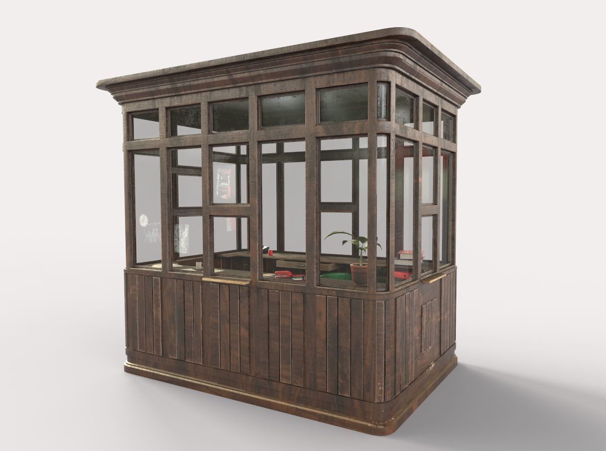 Ticket Booth 3D model | CGTrader
