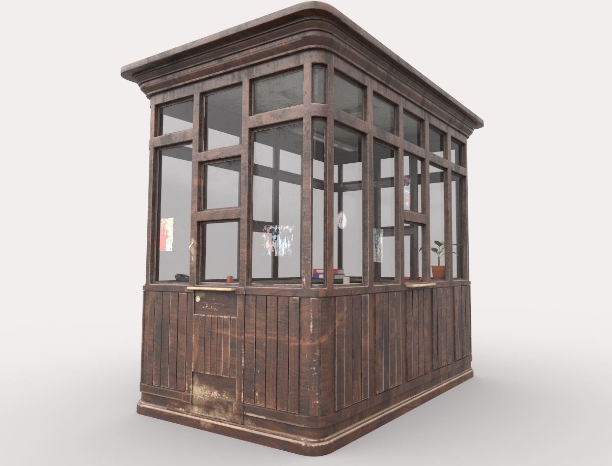 Ticket Booth 3D model | CGTrader