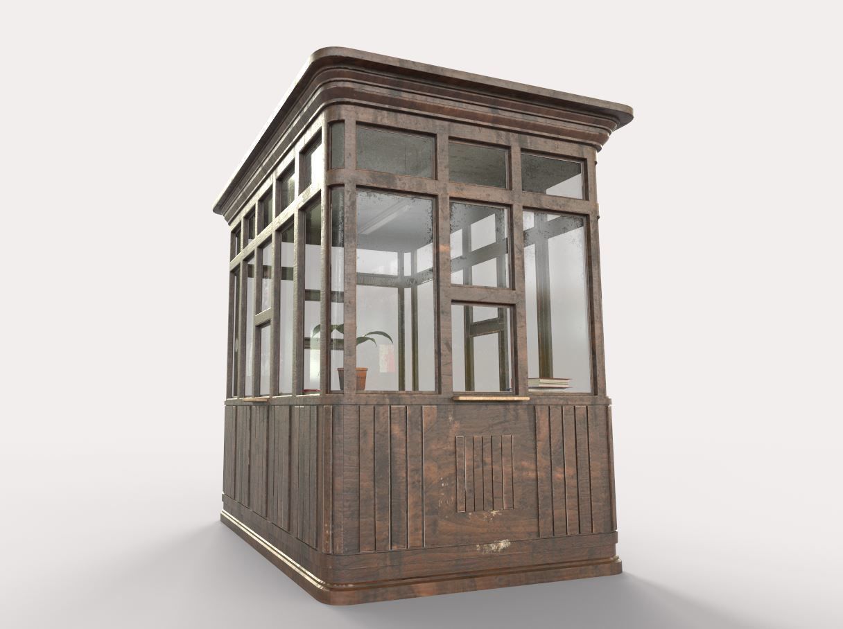 Ticket Booth 3D model | CGTrader