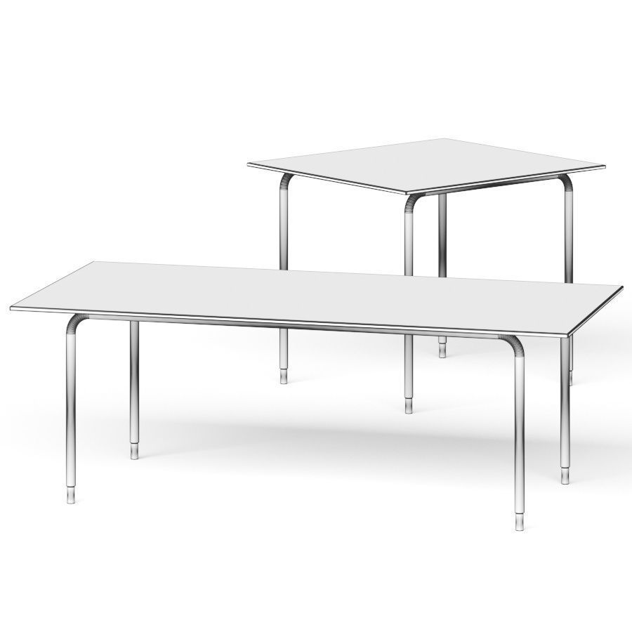 CB2 Cane Glass Coffee Tables 3D model | CGTrader