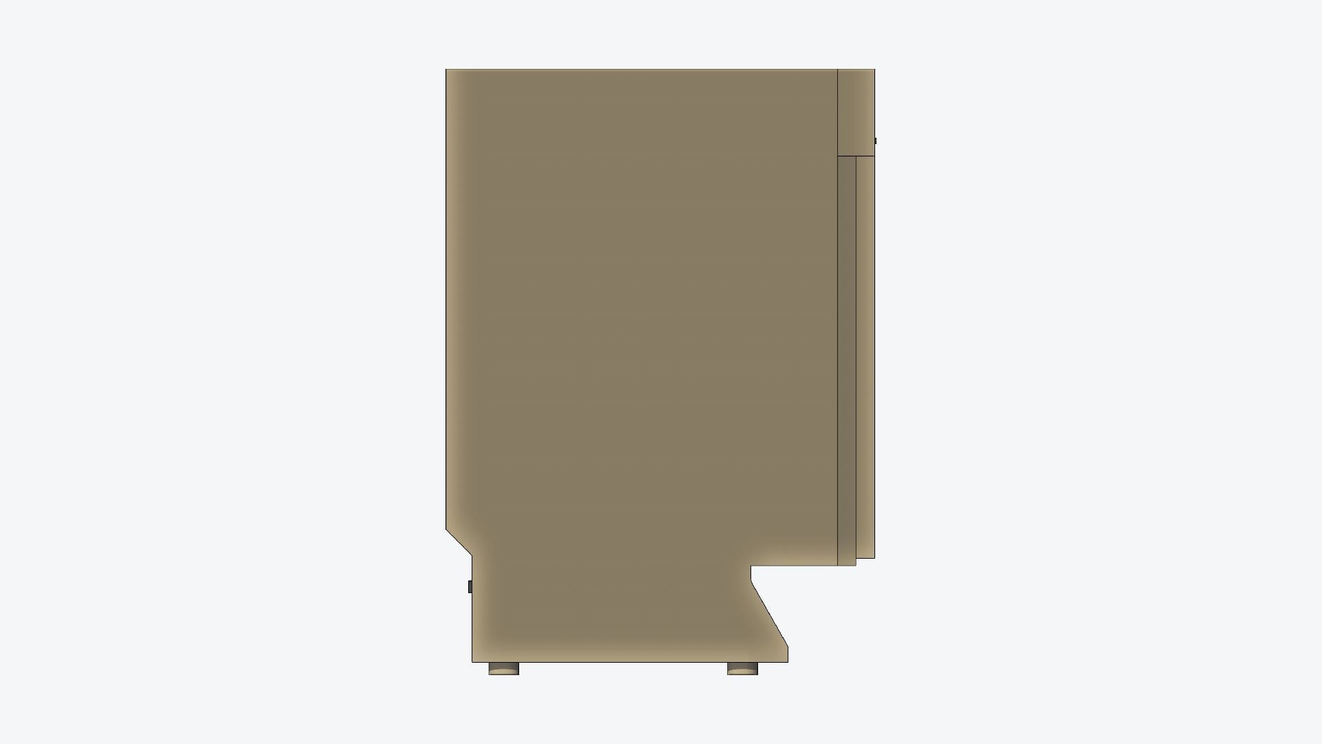 3D model Dishwasher - Modern - Semi Integrated - Appliance 015 VR / AR ...