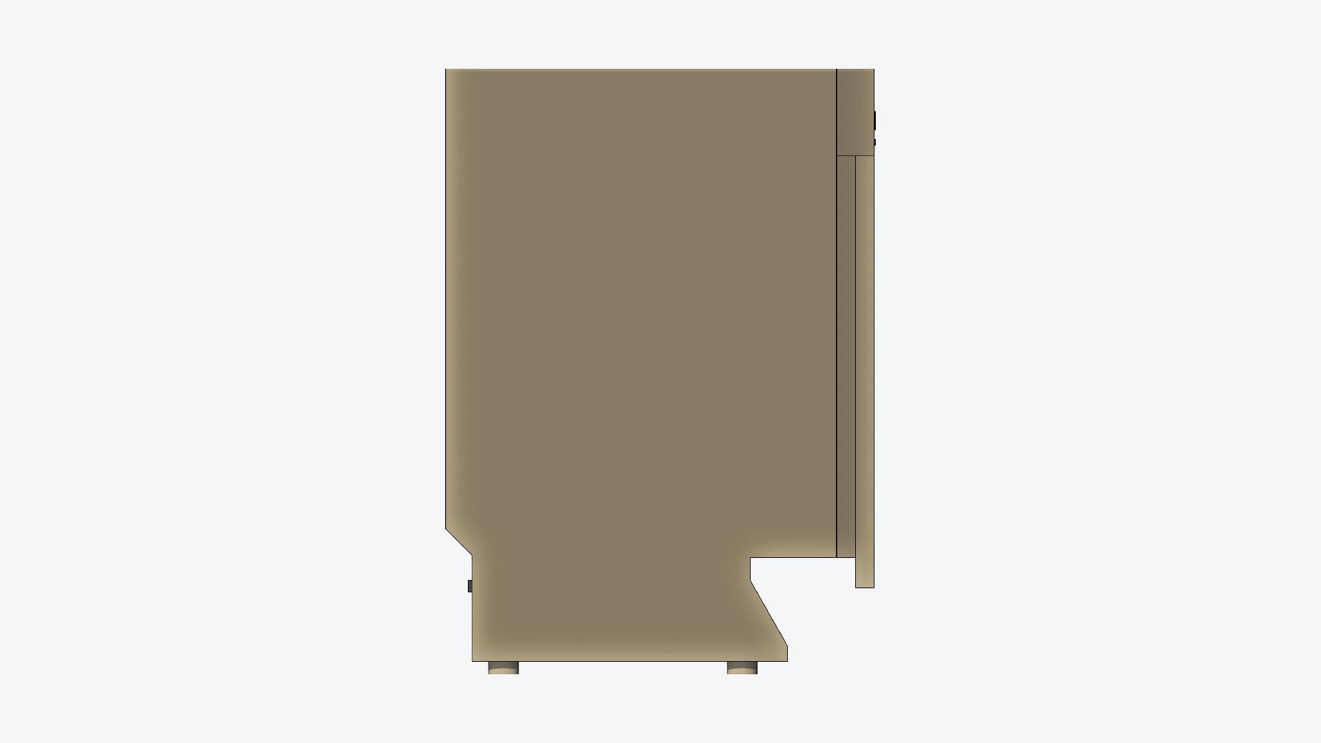 3D model Dishwasher - Modern - Semi Integrated - Appliance 018 VR / AR ...