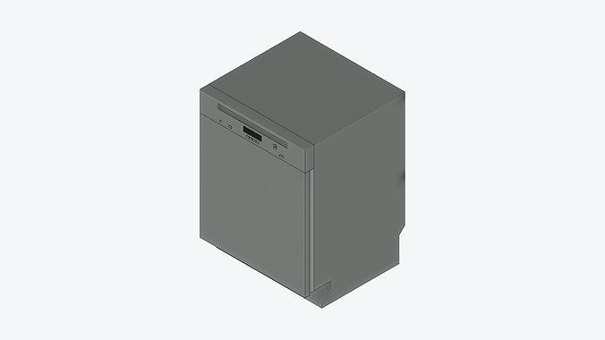 3D model Dishwasher - Modern - Semi Integrated - Appliance 025 VR / AR ...