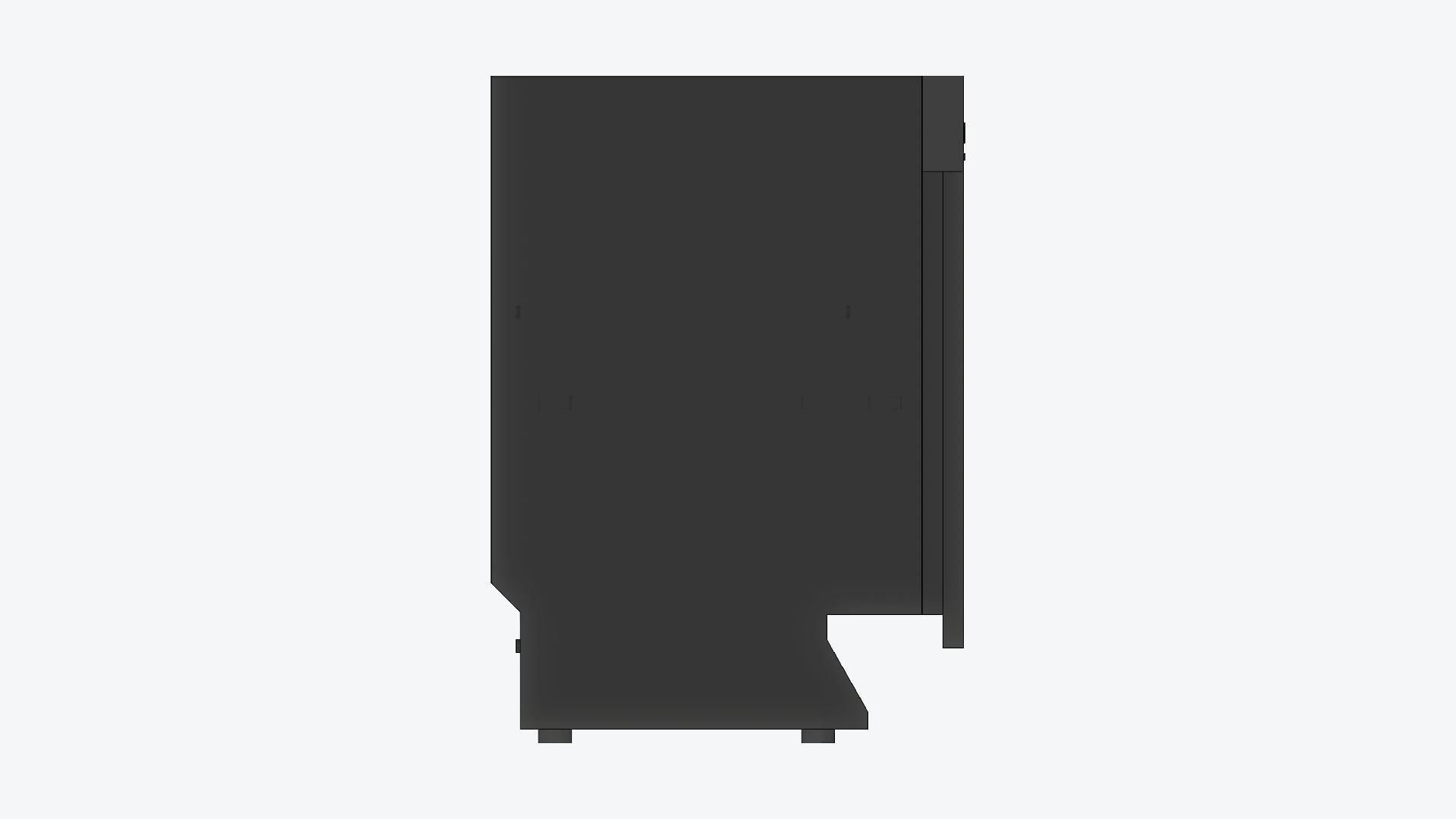 3D model Dishwasher - Modern - Semi Integrated - Appliance 027 VR / AR ...