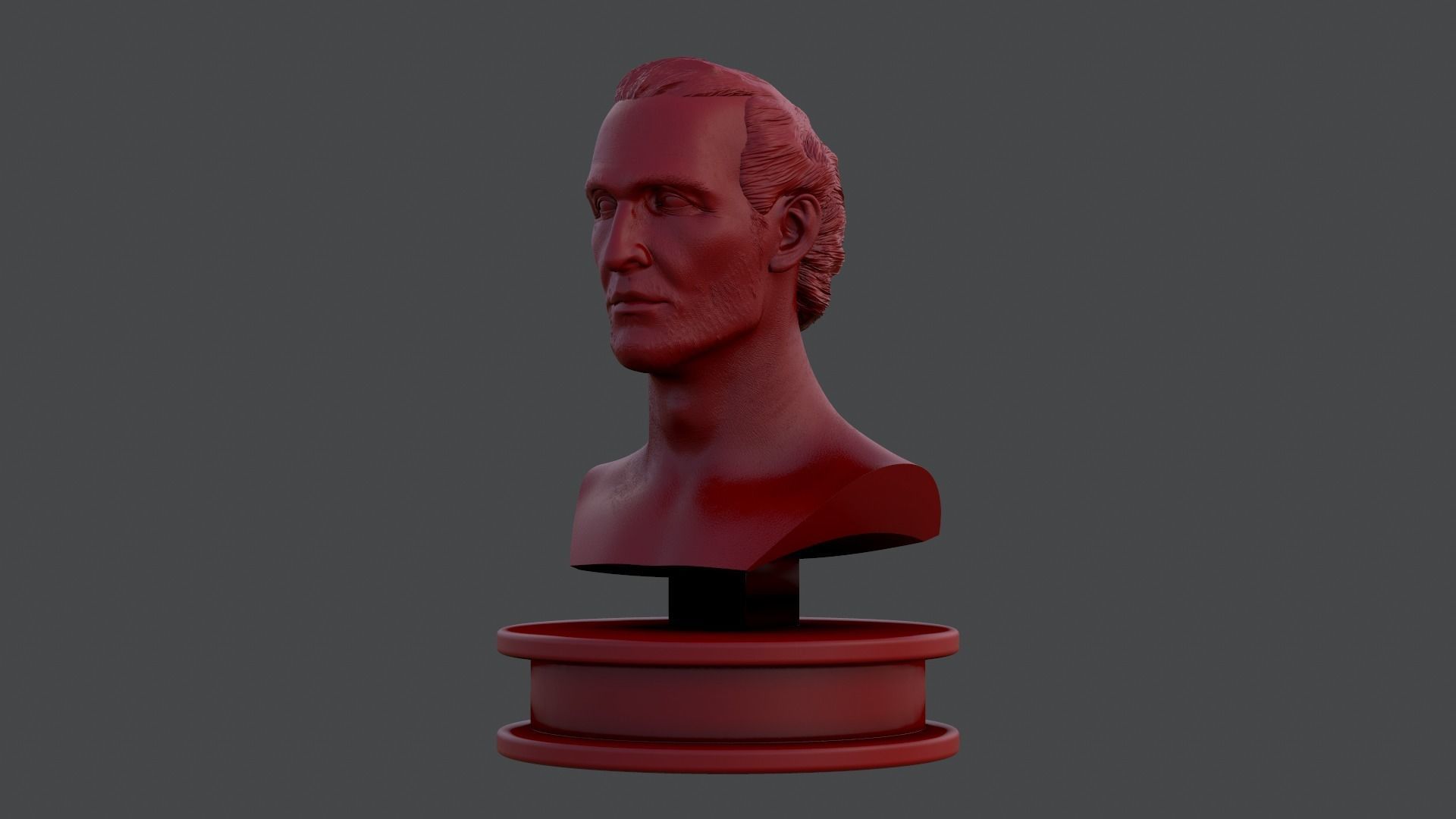 Matthew McConaughey 3D model 3D printable | CGTrader