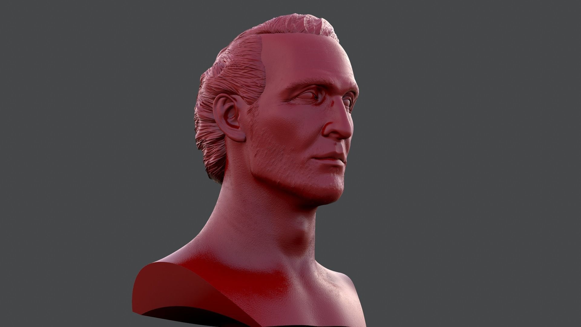 Matthew McConaughey 3D model 3D printable | CGTrader