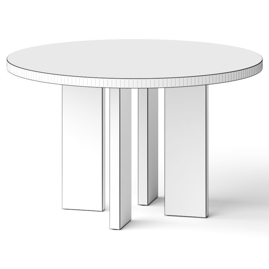 CB2 Shadow Blacked Dining Table 3D model | CGTrader